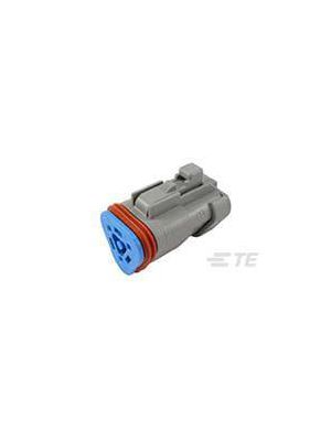 DT06-3S-P006 | TE Connectivity Deutsch DT 3 Way Gray J1939 Terminating Plug Connector with 120 ...